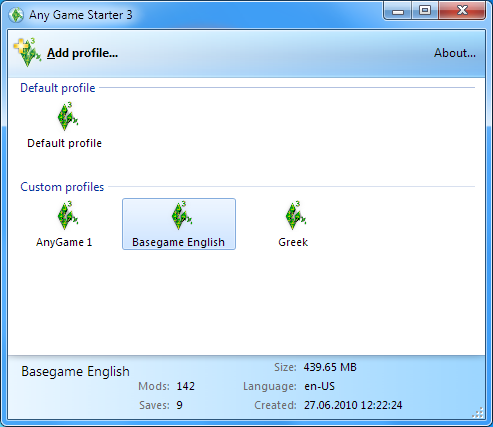 Mod The Sims - Any Game Starter 3 [Updated: v. 2.6]