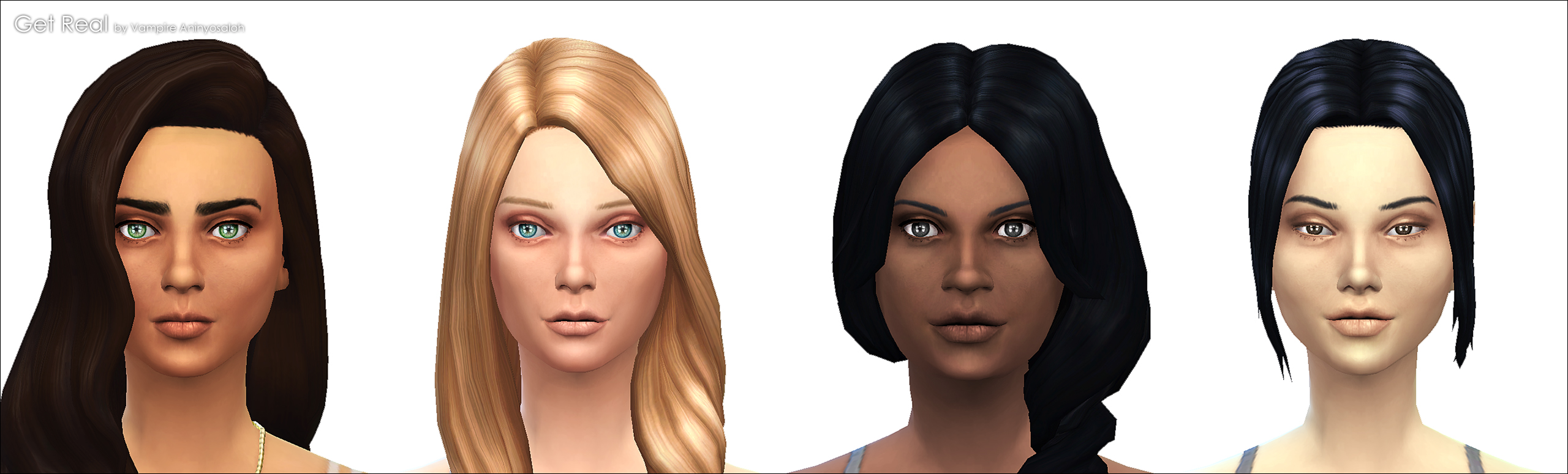 Mod The Sims - Get Real -face overlay-