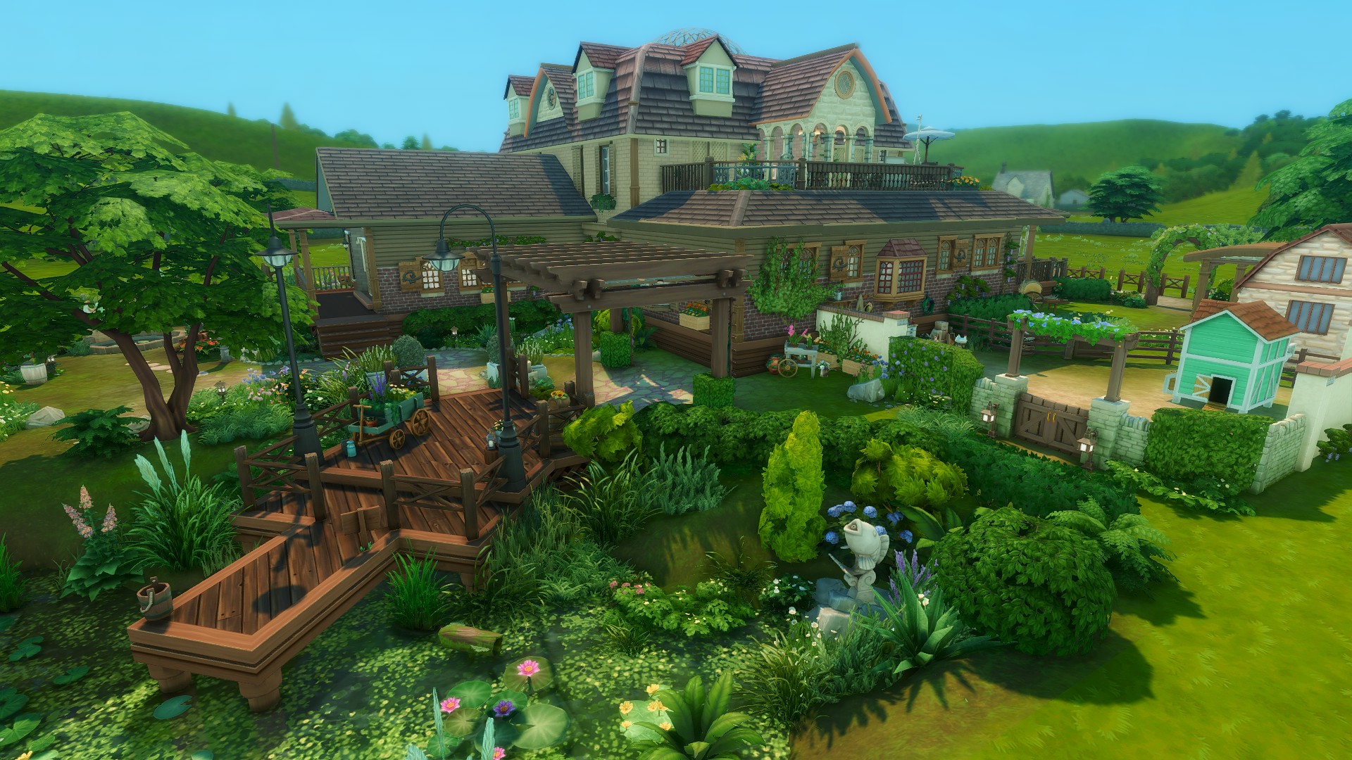 Mod The Sims - Family Farm House - Cottage Living [No CC] Residential