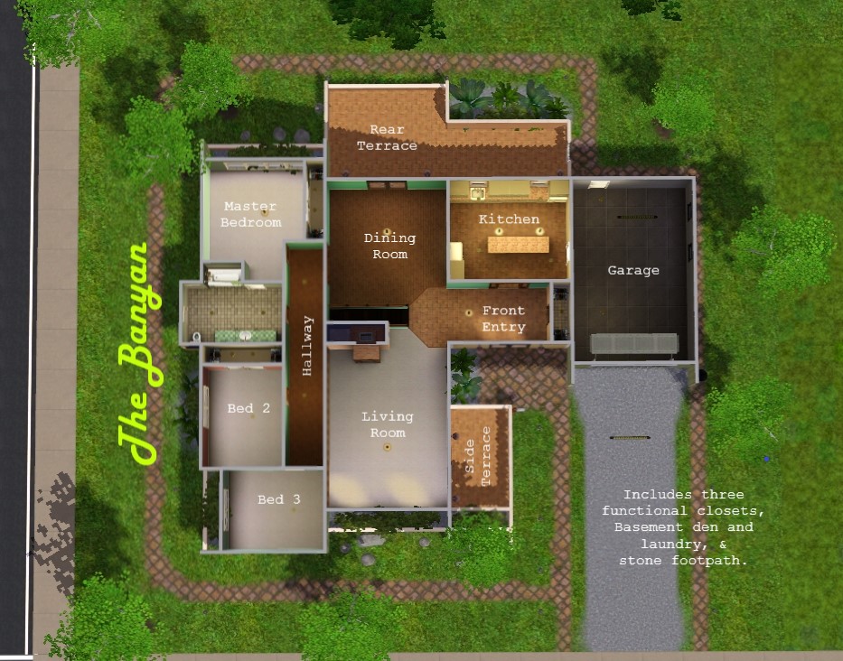 Mod The Sims - Mid-Century Collection - The Banyan (CC)
