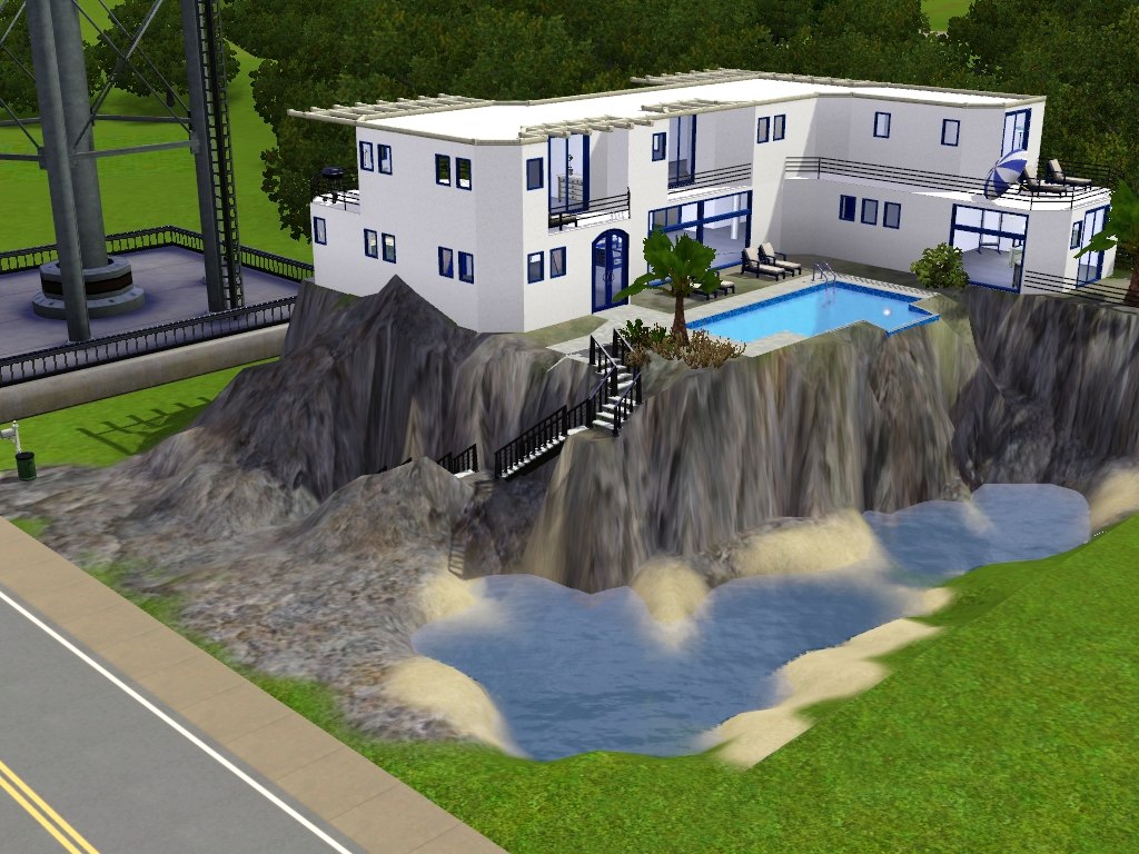 Mod The Sims - Project Greek Houses:Cyclades Villa