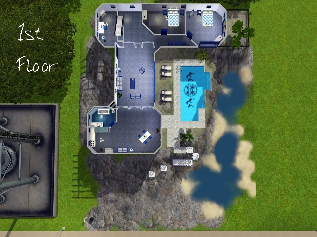 Mod The Sims - Project Greek Houses:Cyclades Villa