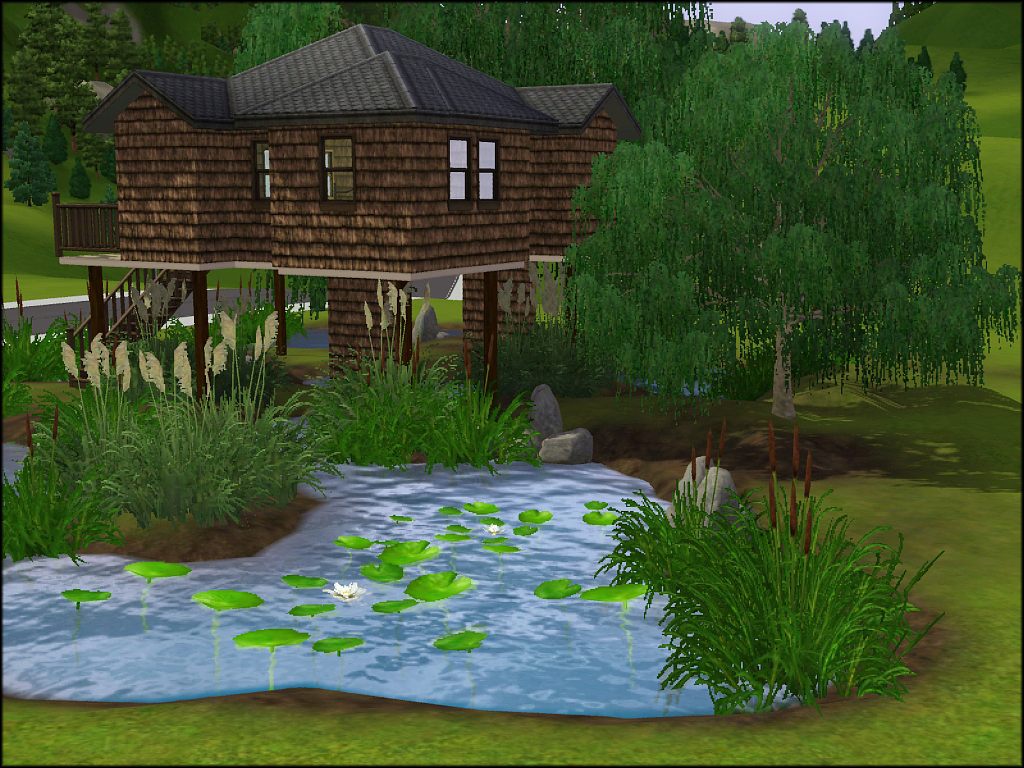 Mod The Sims - Tales of the Bayou - Fisherman's Shack Starter