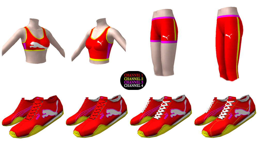 Mod The Sims - Women's Puma© Training Gear