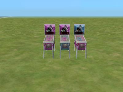 Mod The Sims - recolor of maxis pinball machine- pink!