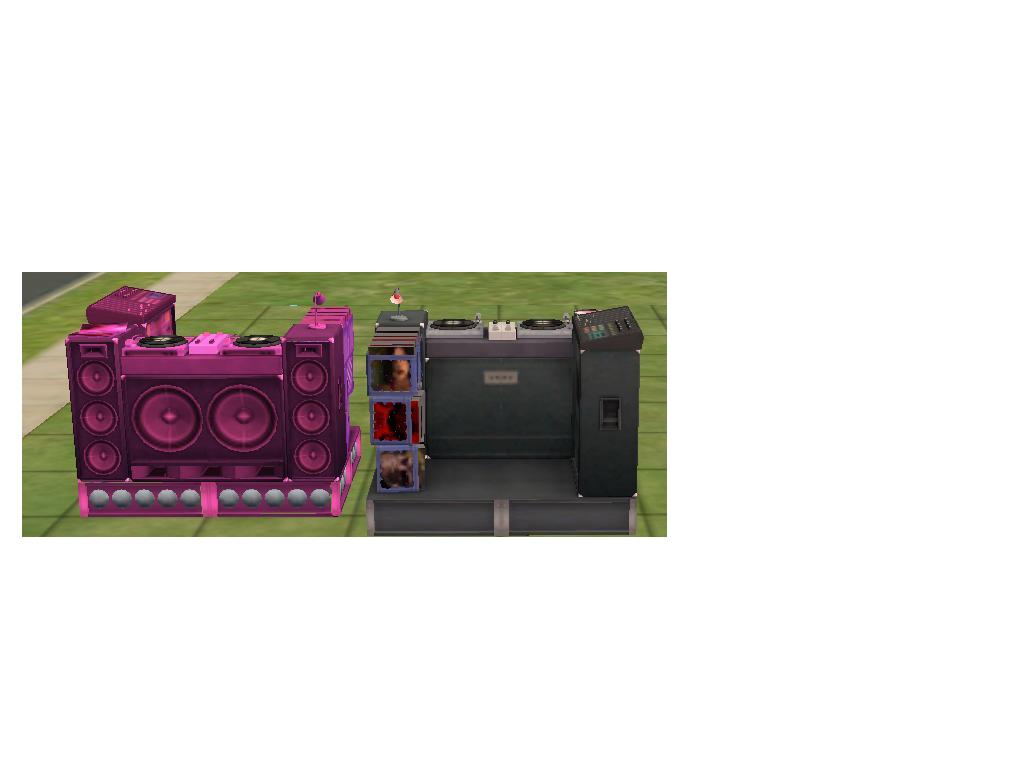 Mod The Sims - Dj booth recolor- Pink!