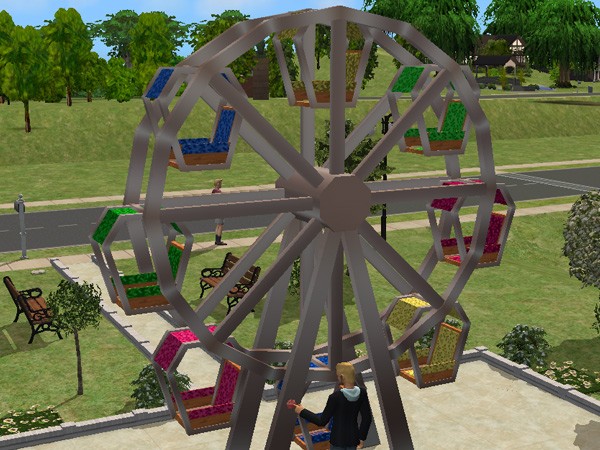 Mod The Sims - Testers wanted: functioning ferry wheel with 8 rideable ...