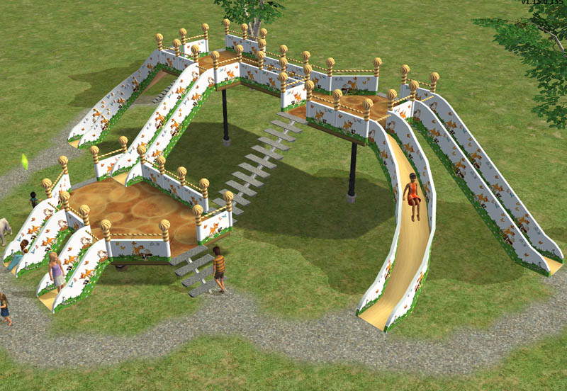 Mod The Sims - Build-a-Playground: 5 hills for children and toddlers ...