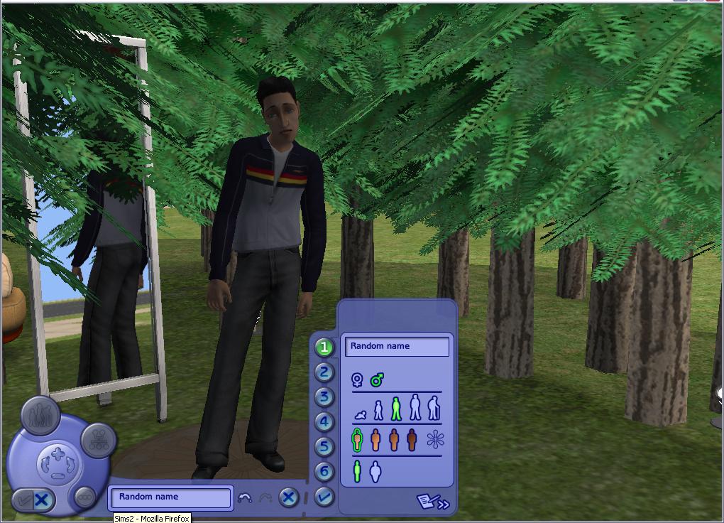 Mod The Sims - Forest CAS screen