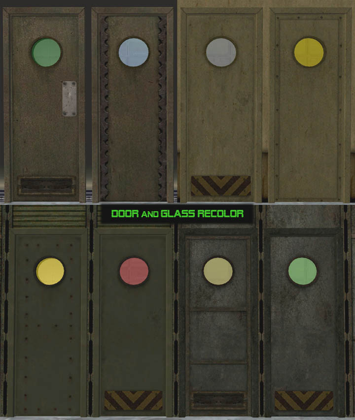 Mod The Sims - Add-on for The Sci-Fi Set - Walls for the embossed ...