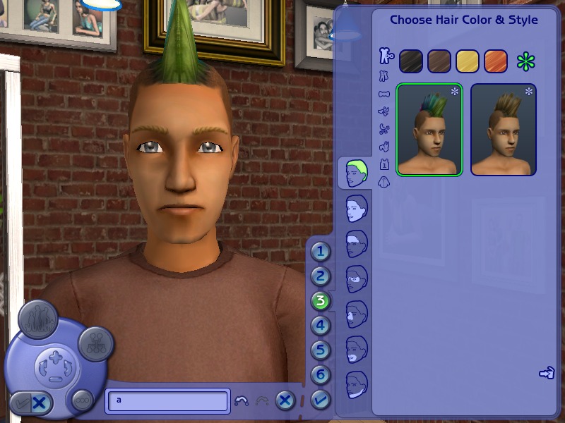 Mod The Sims - Teen Male Rainbow Mohawk