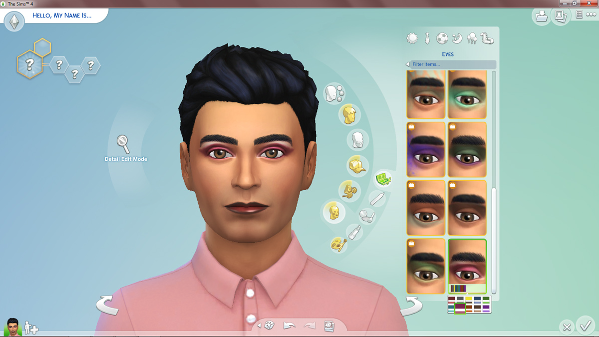 Mod The Sims - Exciting Contours Eyeshadow for Males and Females