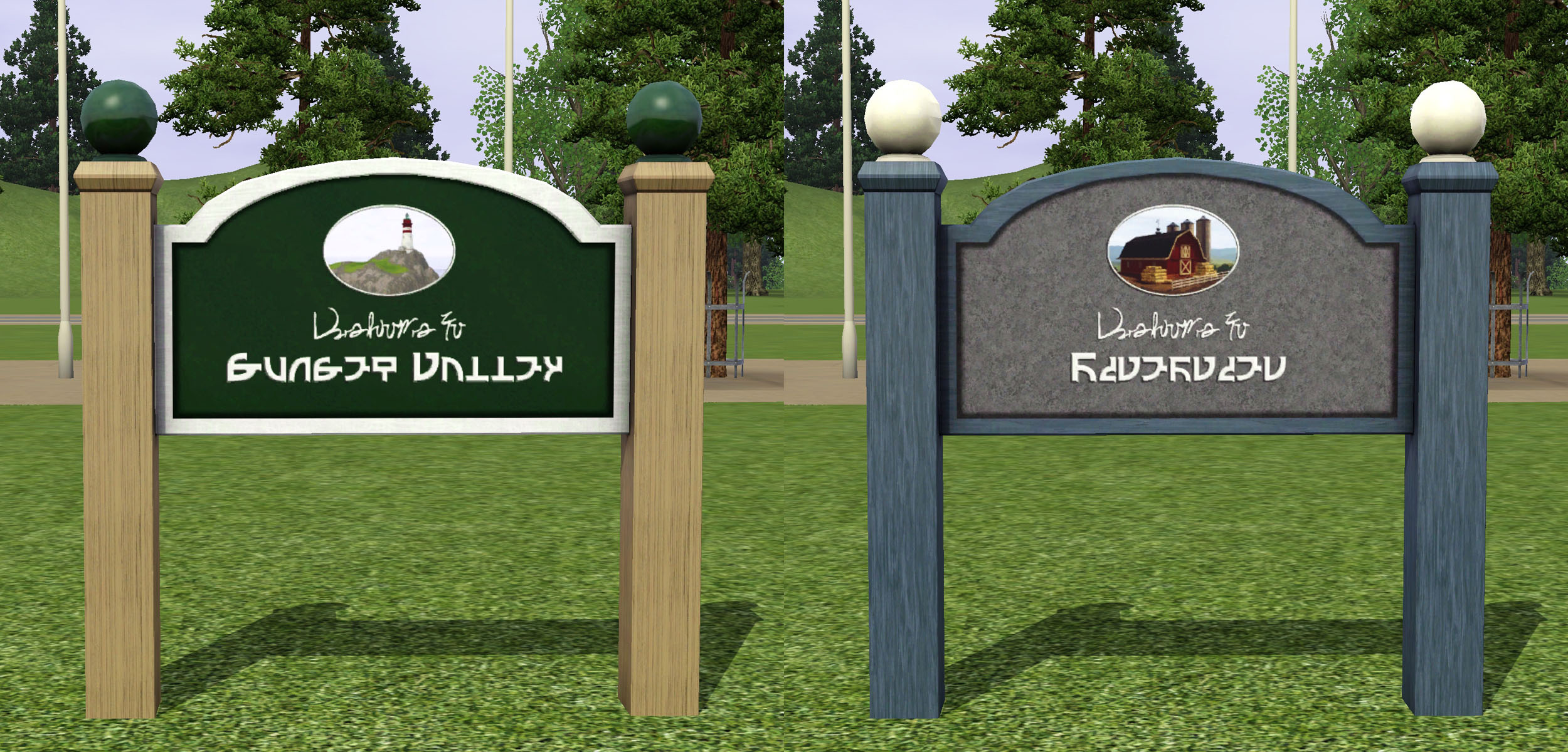 Mod The Sims - Town Welcome Sign