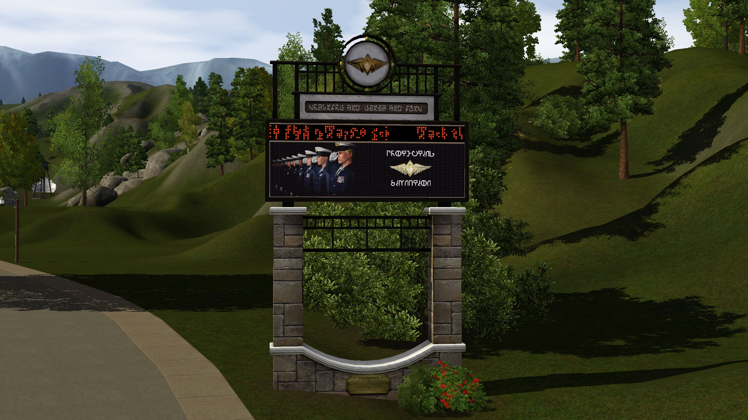 Mod The Sims - Military Base Sign