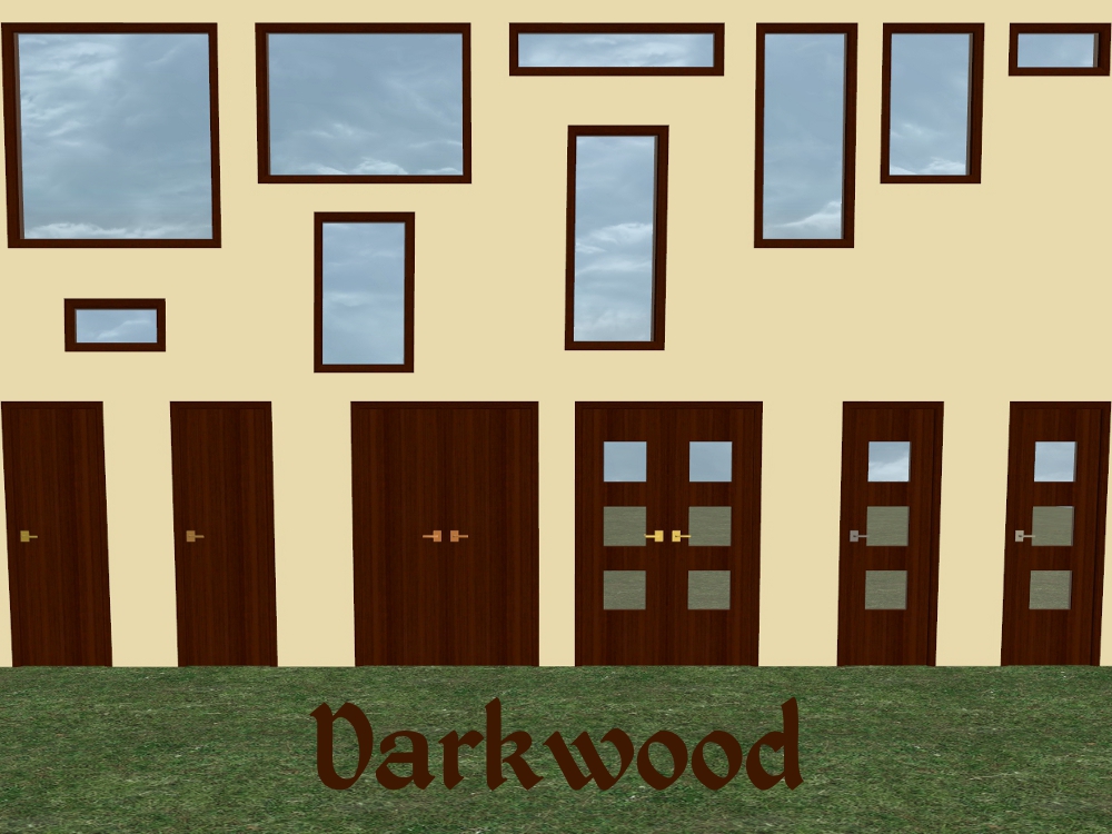 Mod The Sims - Veranka's BuBu Build Set in AL Wood Colours