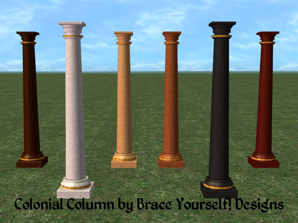 Mod The Sims - Base Game Columns Recoloured.