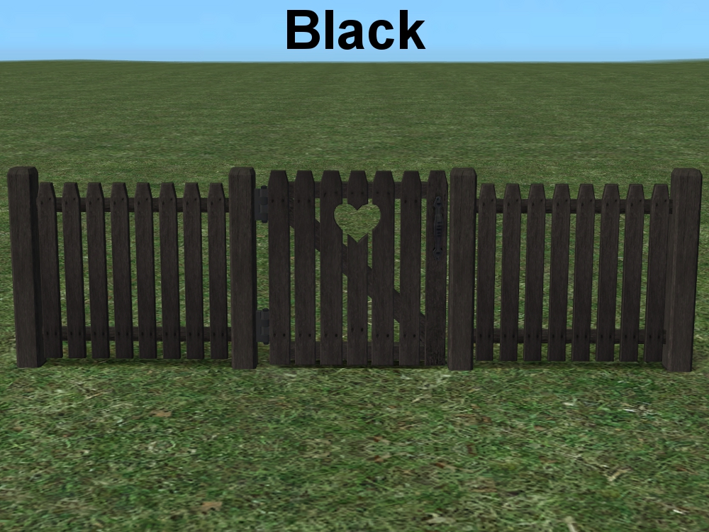 Mod The Sims - Low Stakes Fencing - 25 Colours