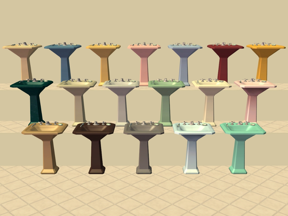Mod The Sims - Vintage Sanitaryware