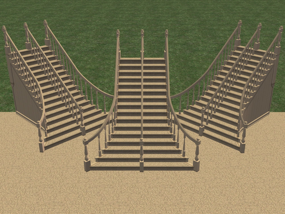 Mod The Sims - Sweeping Success Staircase Recolours Part 2