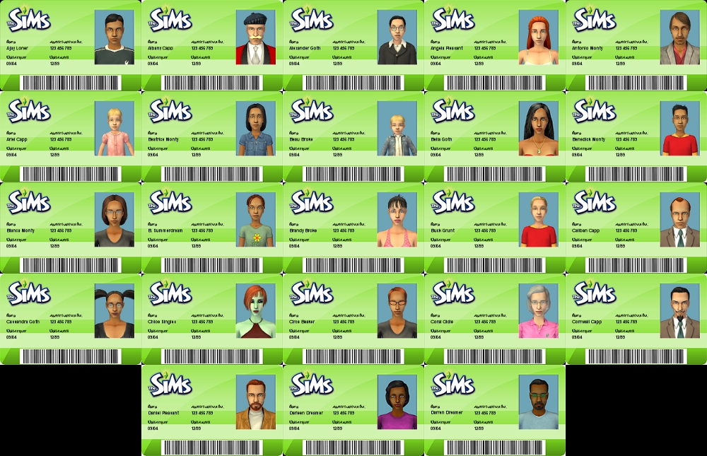 Mod The Sims - Bank of Sims Credit Card