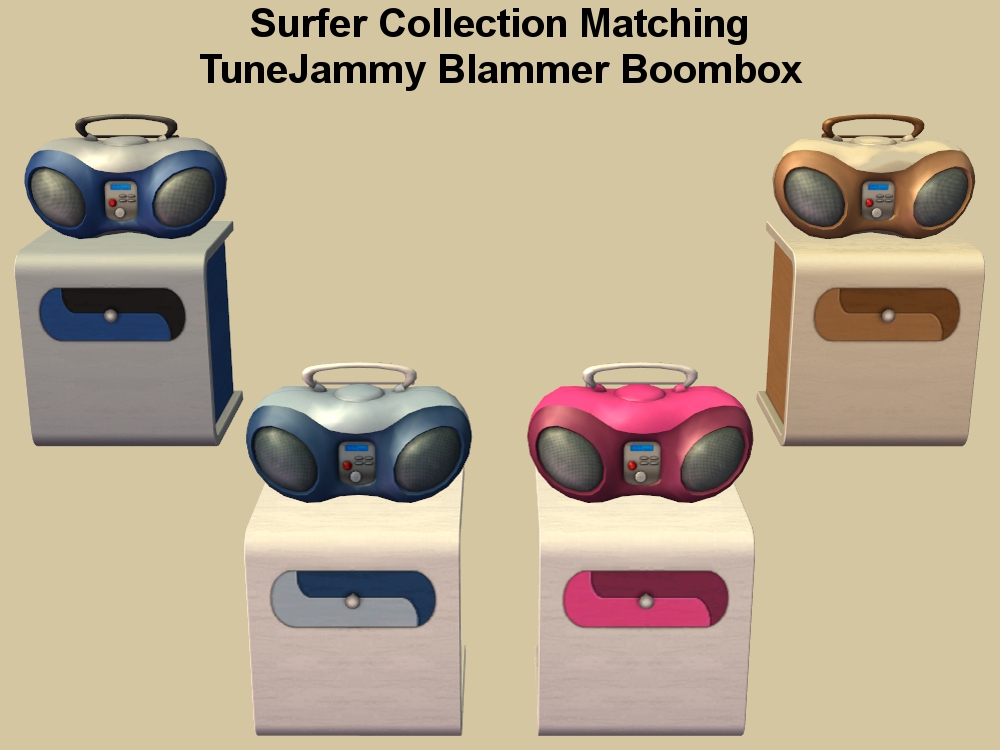 Mod The Sims - TuneJammy Boombox Recolours
