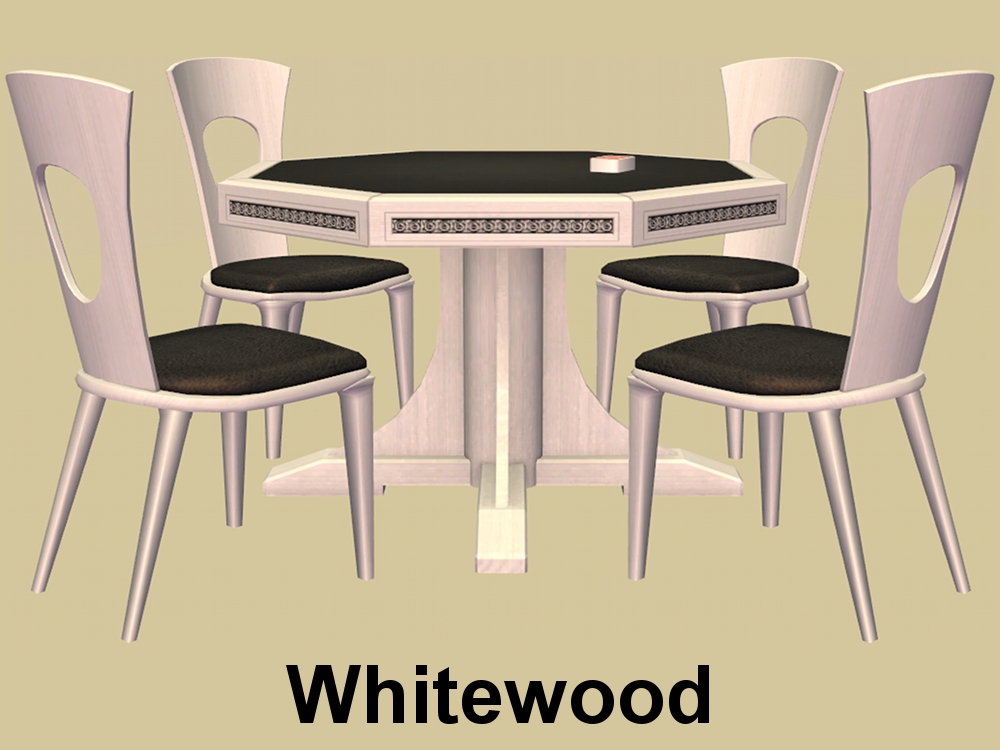 Mod The Sims - Card Table and Chair Recolours
