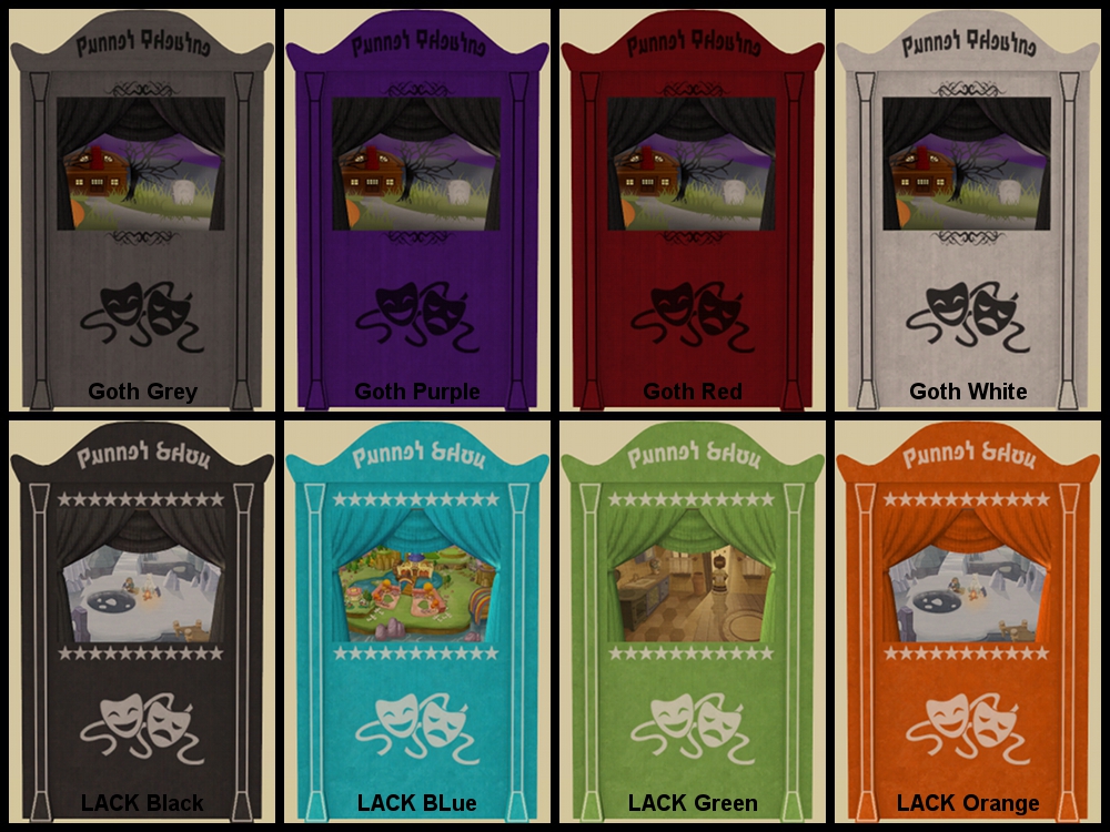 Mod The Sims - Puppet Show Theatre Recolours