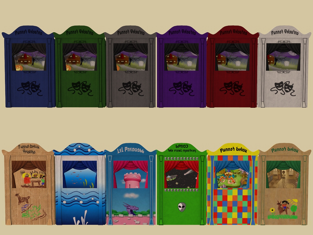 Mod The Sims - Puppet Show Theatre Recolours