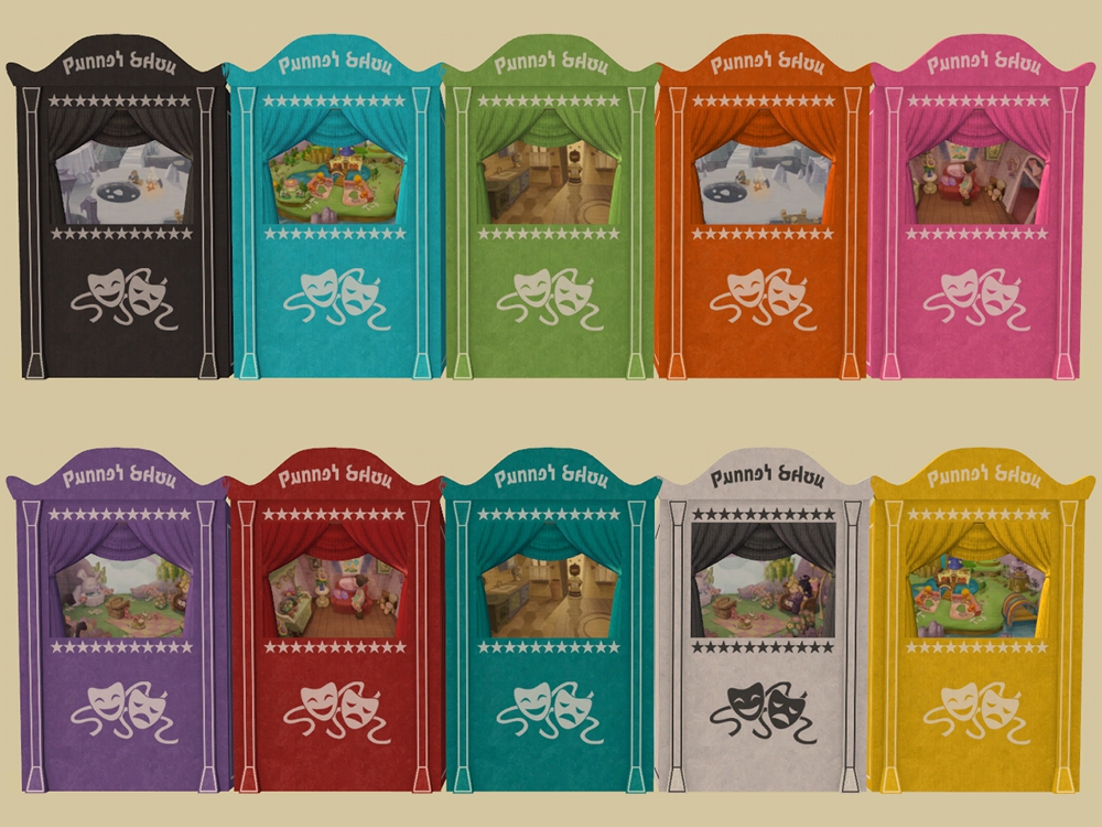 Mod The Sims - Puppet Show Theatre Recolours