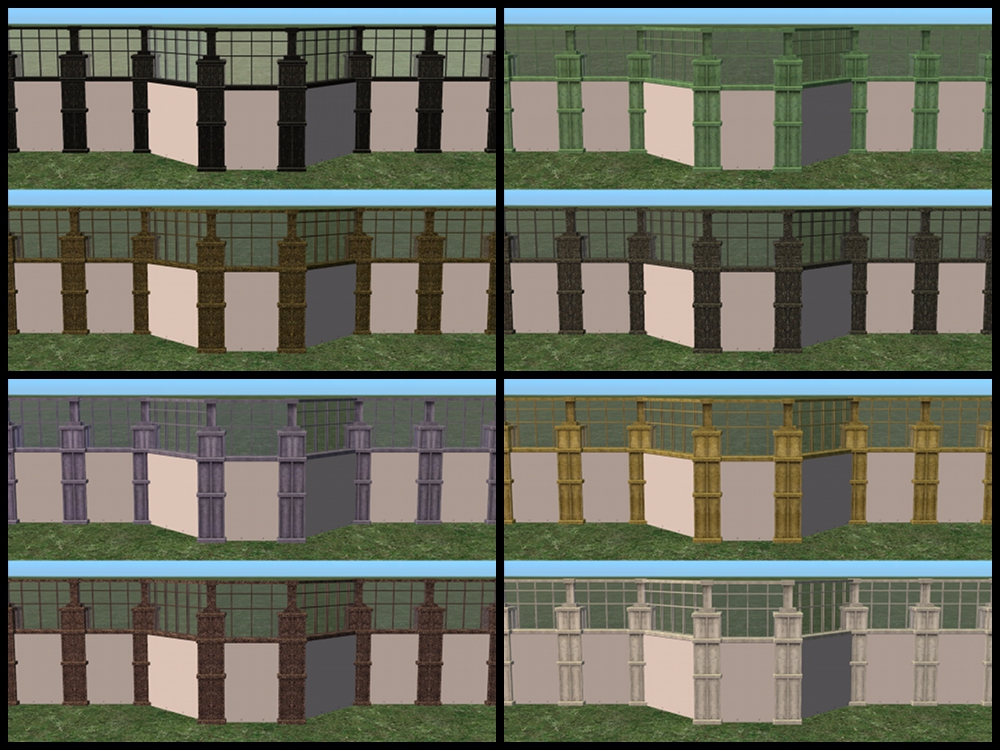 Mod The Sims - Werknothom Half Wall Recolours