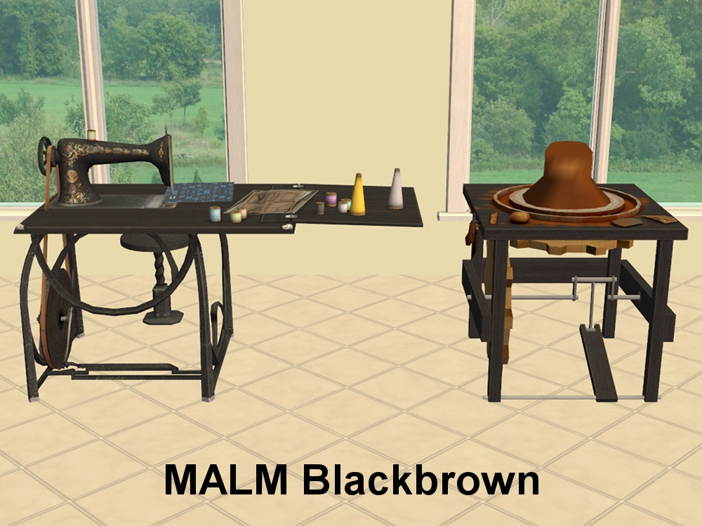 Mod The Sims - FT Sewing Machine and Pottery Wheel Recolours