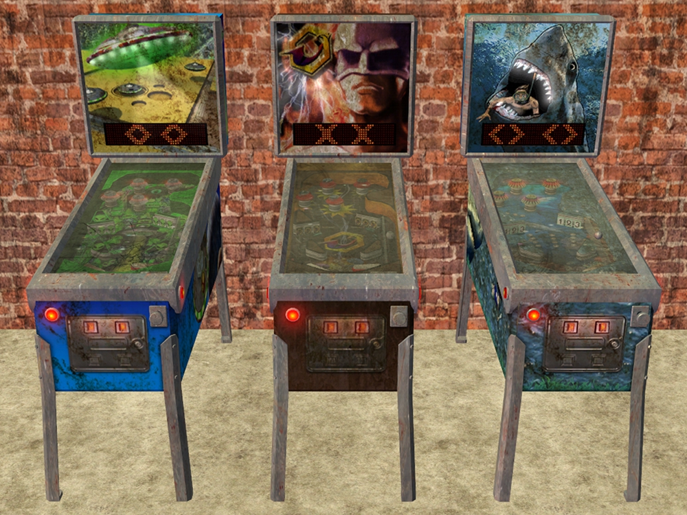Mod The Sims - Grunge Pinball Machines