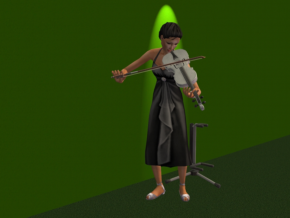 Mod The Sims - FT - Violin in Metal Colours