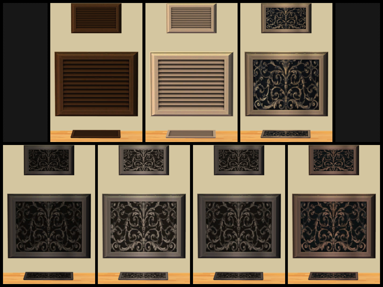 Mod The Sims - Vim's Large Air Vent Recolours and Add-Ons