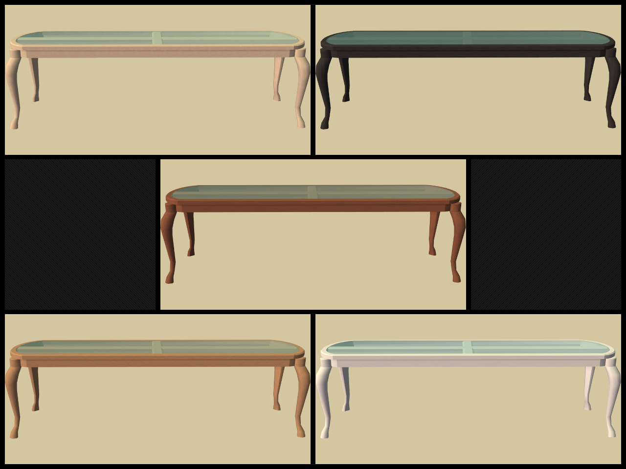 Mod The Sims - Base Game Dining Tables in MALM Colours