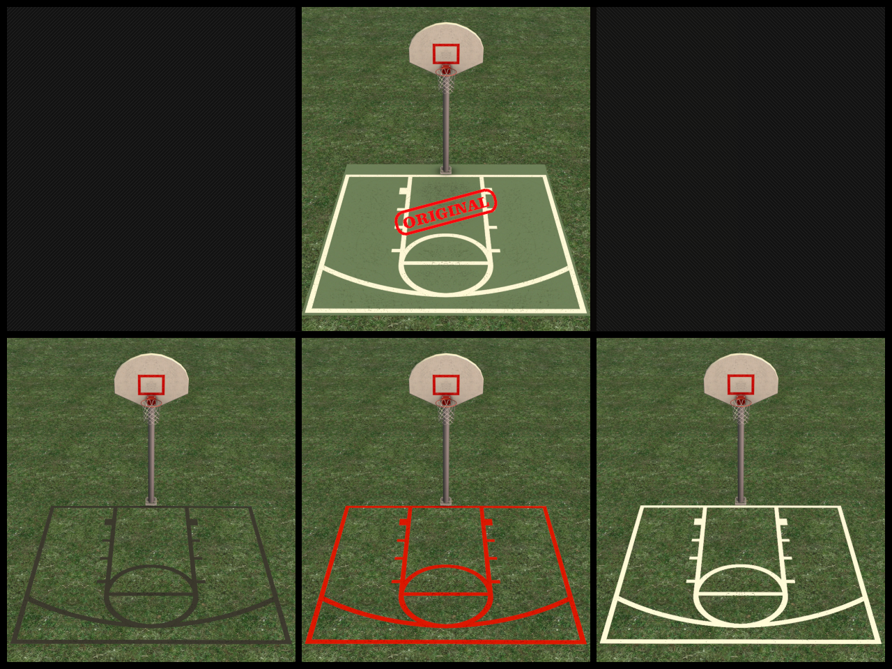 Mod The Sims - FT Basket Ball Hoop and Soccer Goal Recolours