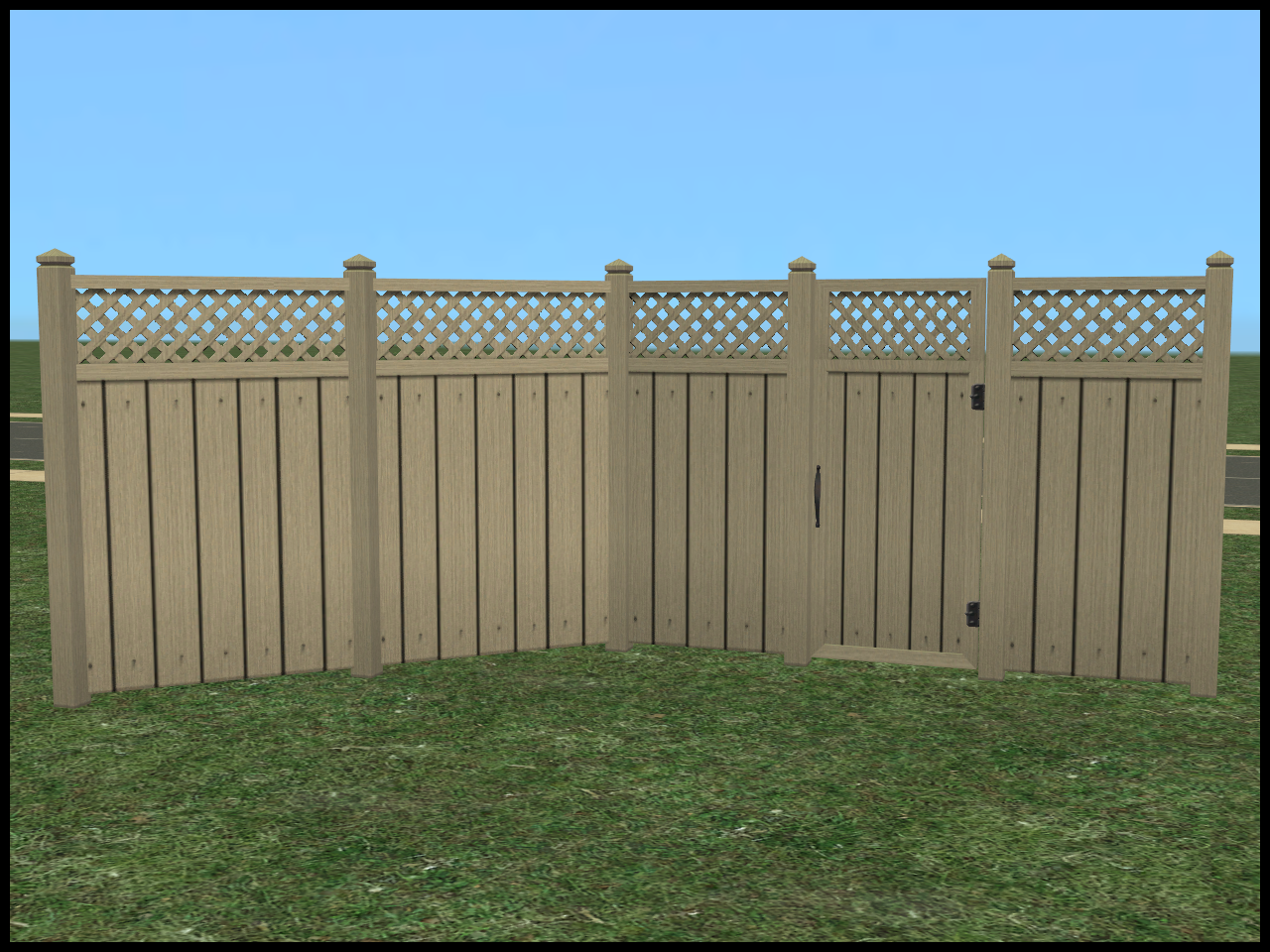 Mod The Sims - amovitam's Redwood Fence and Gate Recolours