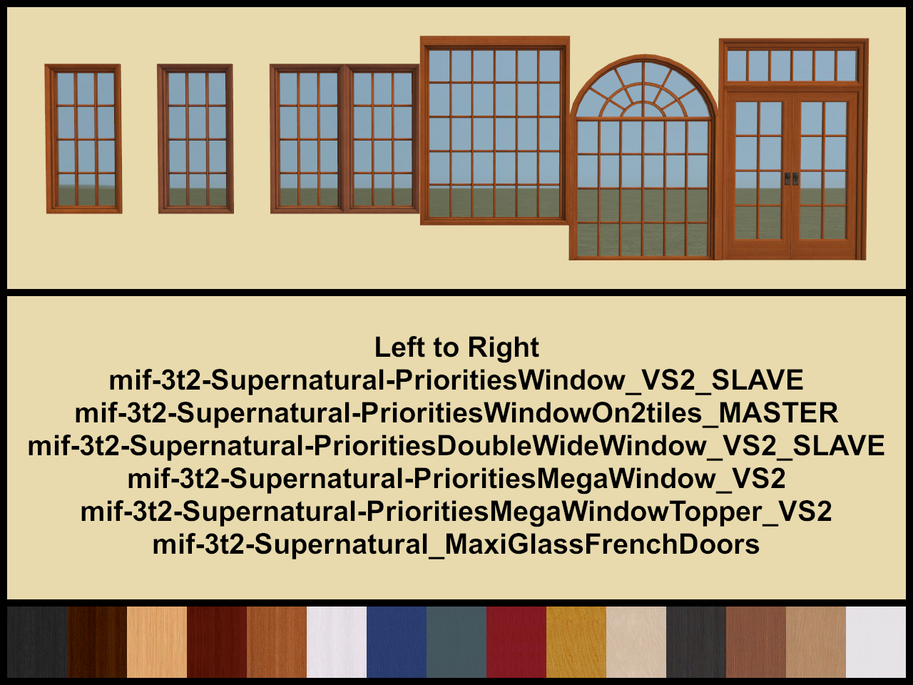 Mod The Sims - mistyfluff's 3t2 Supernatural Priorities Windows & Door ...