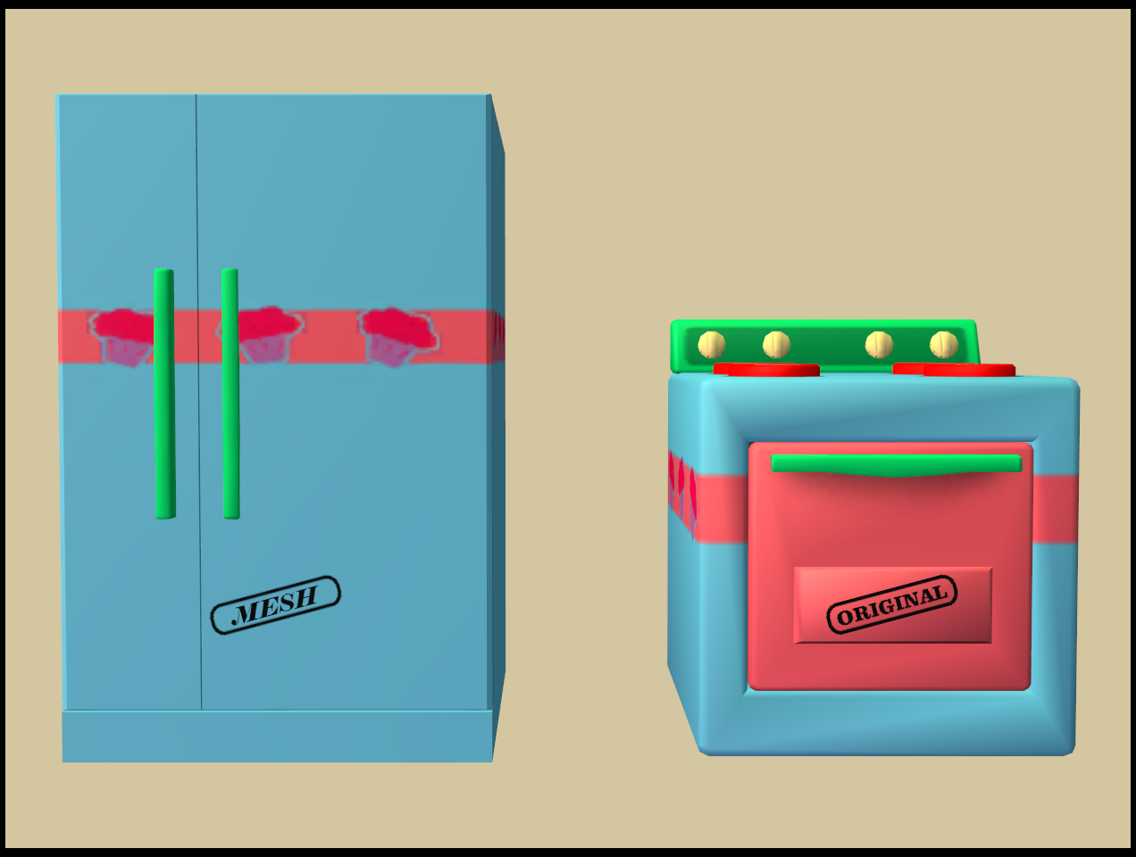 Mod The Sims - Rip Co Little Baker Oven Recolours