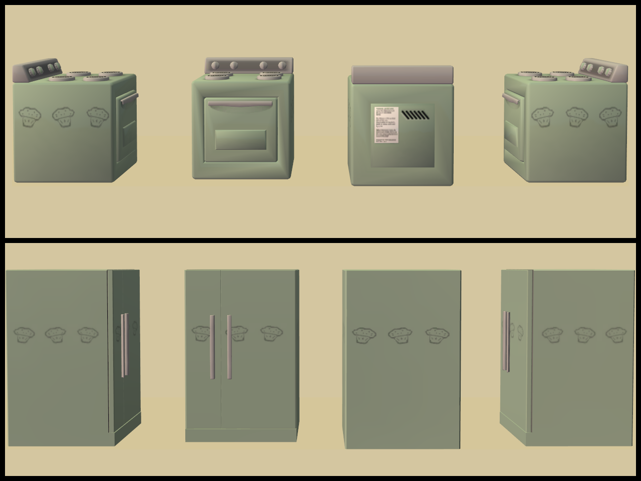 Mod The Sims - Rip Co Little Baker Oven Recolours