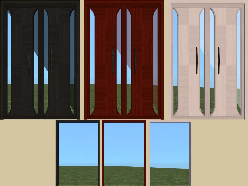 Mod The Sims - Base Game Double Doors - Part 2