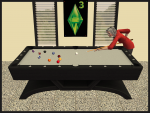 Mod The Sims - AP's TS3 Modern Pool Table Recolours