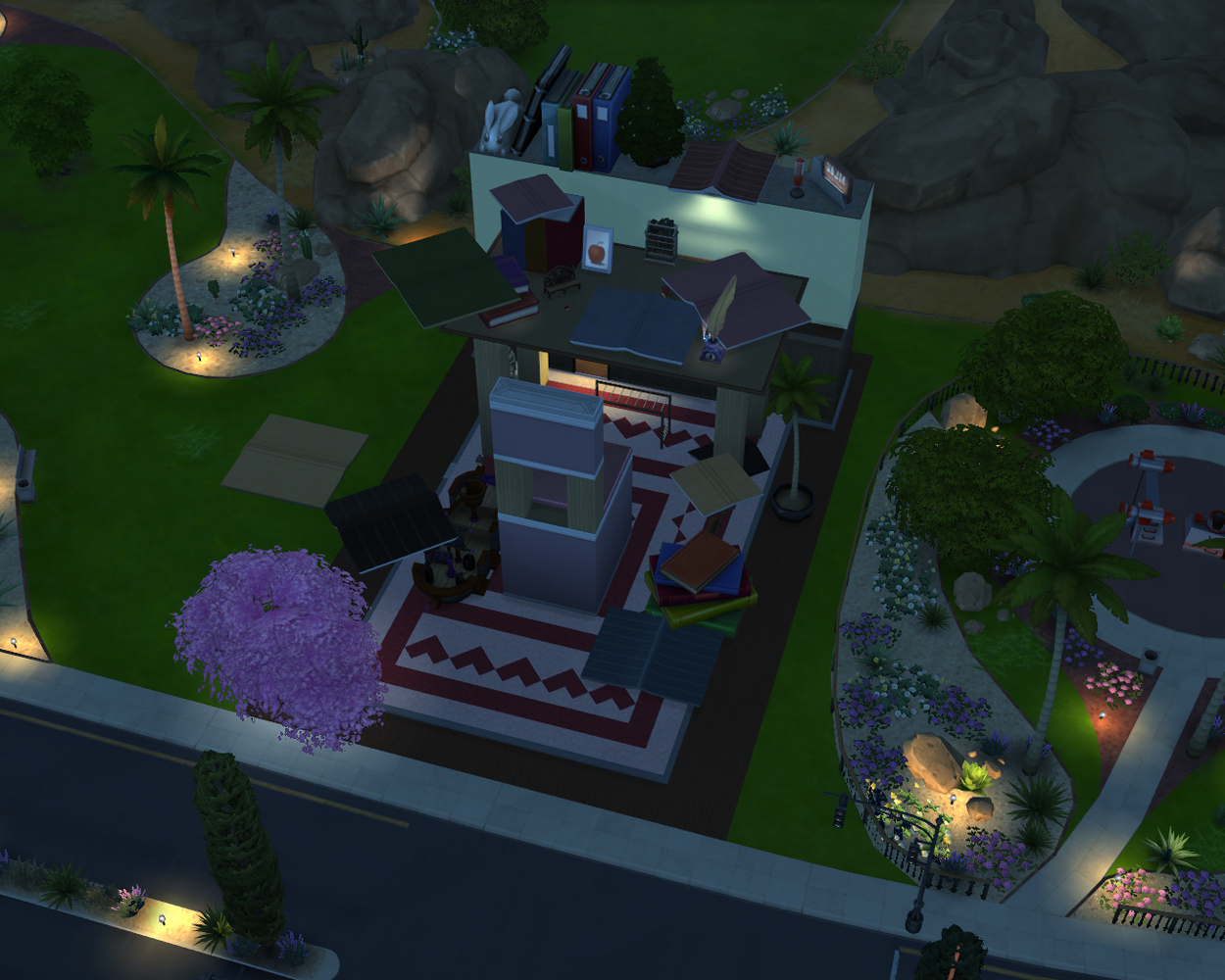 Mod The Sims - Jerry's magic library (all type in one lot)