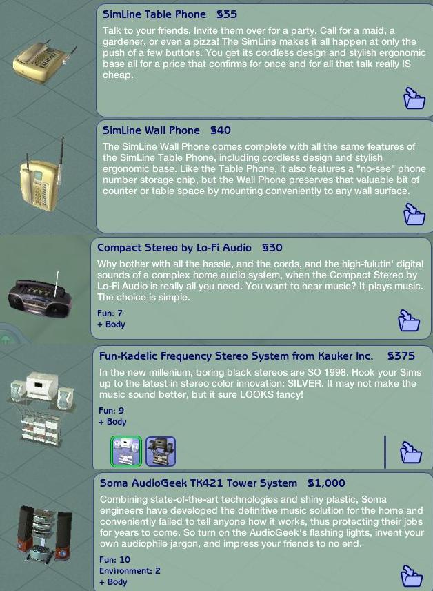 Mod The Sims - More realistic prices for basegame electronics.