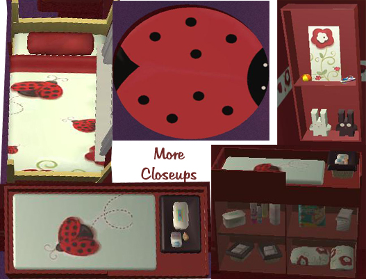 Mod The Sims - Ladybug Nursery Set