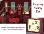 Mod The Sims - Ladybug Nursery Set