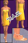 Mod The Sims - By Request: Jessica Alba's Dress (teen choice '07)