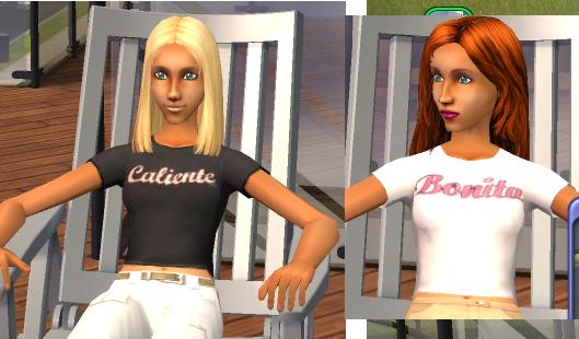 Mod The Sims - 2 Hot teen T-shirts