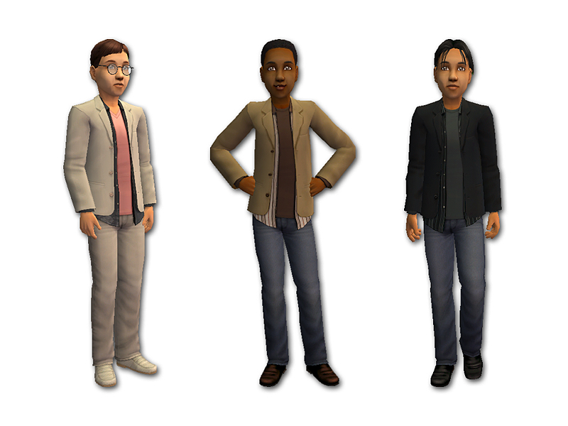 Mod The Sims - Preppy Peeps - Casual Outfits for Boys