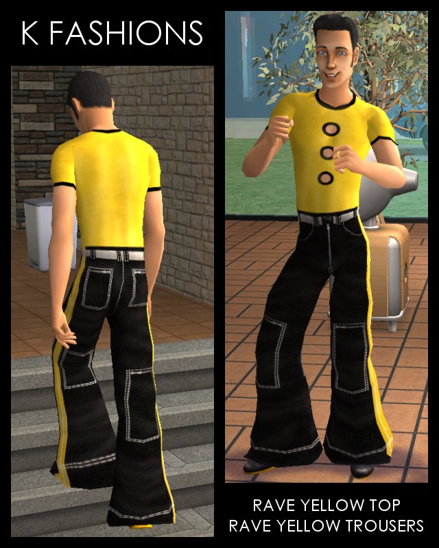 Mod The Sims - The return of rave clothes for adult males